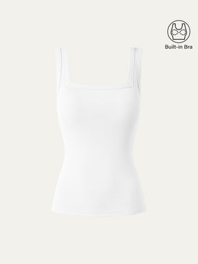 White Open Back Tank Top – OGLmove