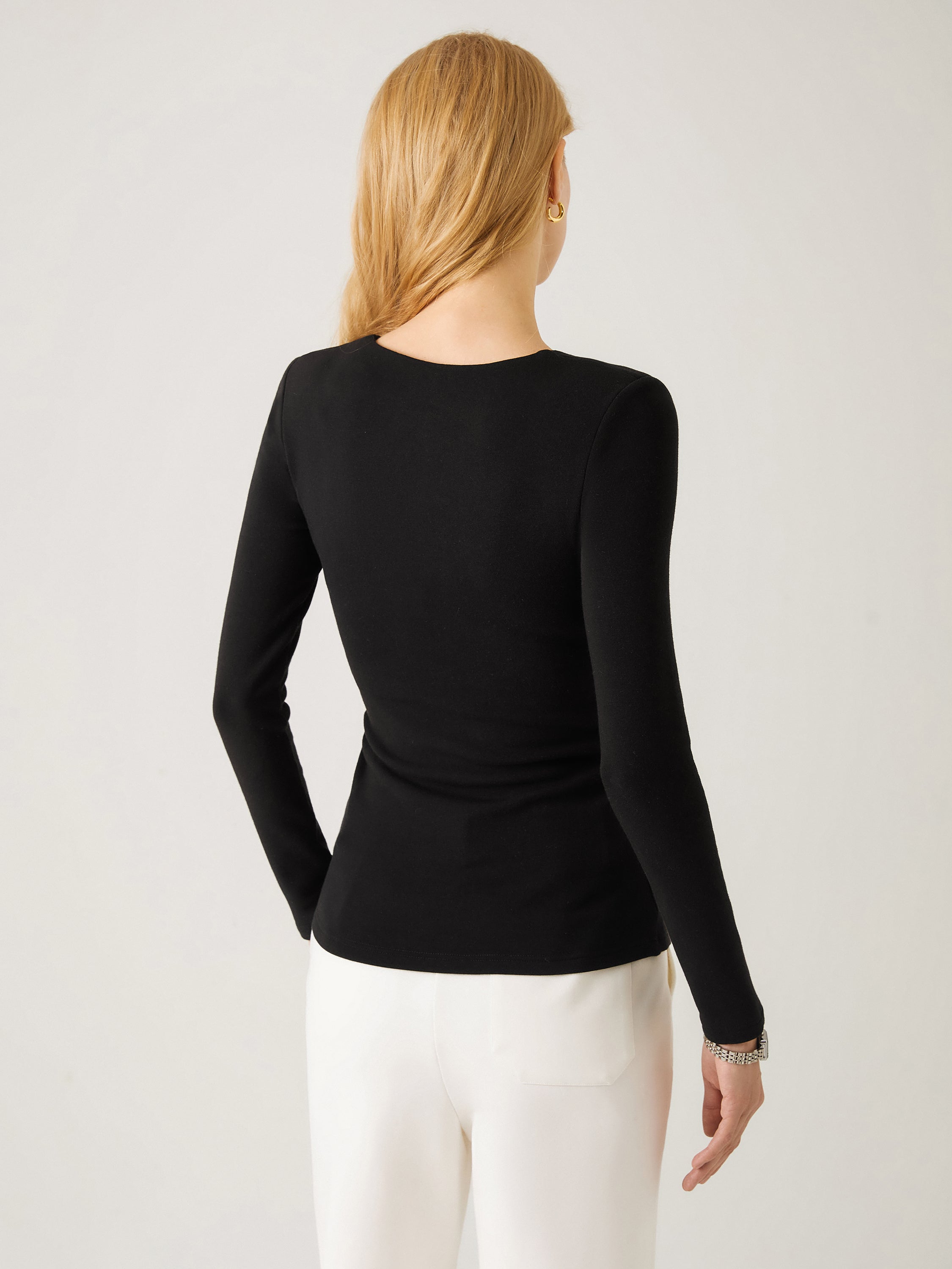 V-Neck Ruched Sides Brami Top – OGLmove